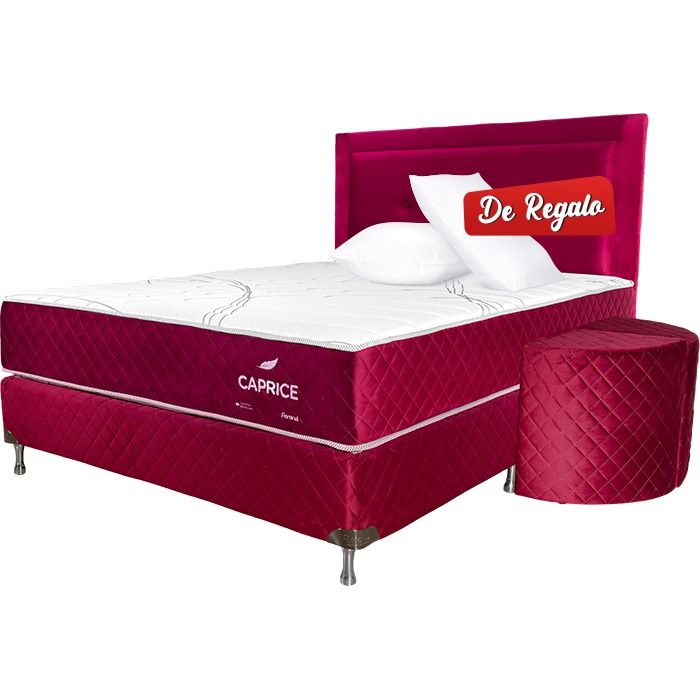 Juego de Sommier Paraná Caprice 160cm x 200cm | Colchones Paraná