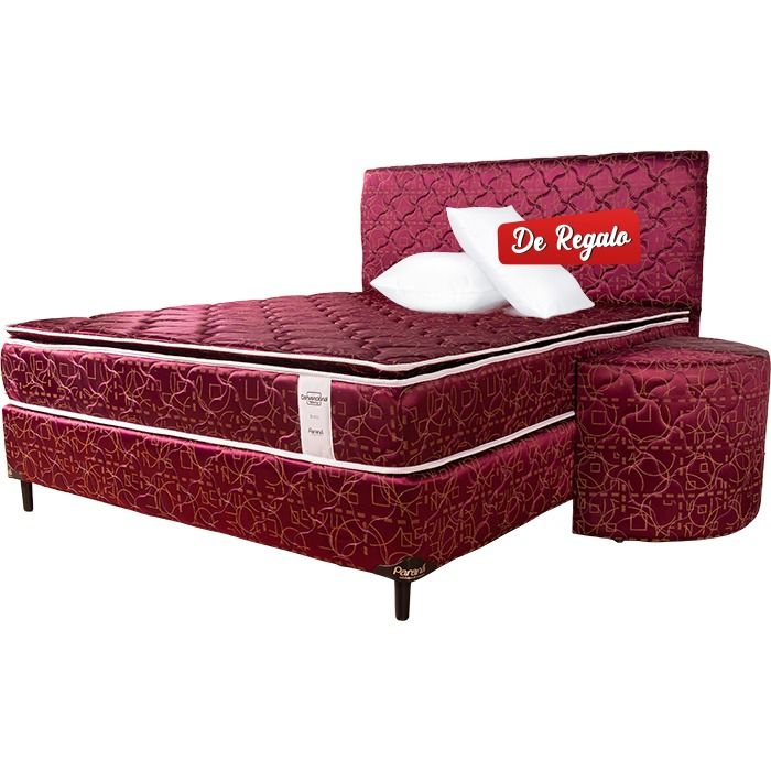 Juego de Sommier Paraná Neo Convencional 160cm x 200cm Pillowtop