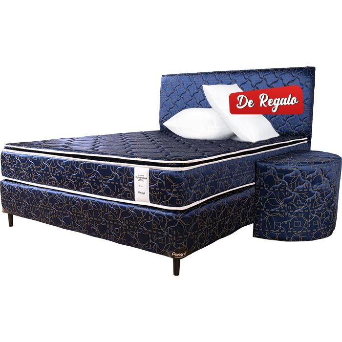 Juego de Sommier Paraná Neo Convencional 160cm x 200cm Pillowtop