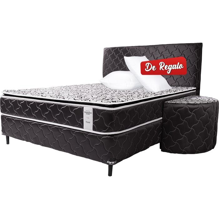 Juego de Sommier Paraná Neo Convencional 160cm x 200cm Pillowtop