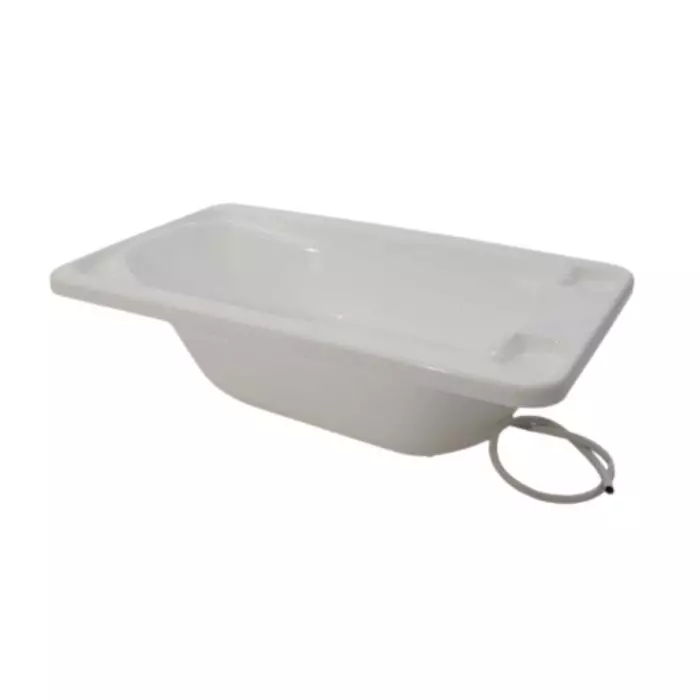 Bañera Para Bebé Plástica Galzerano Blanco Con Manguera