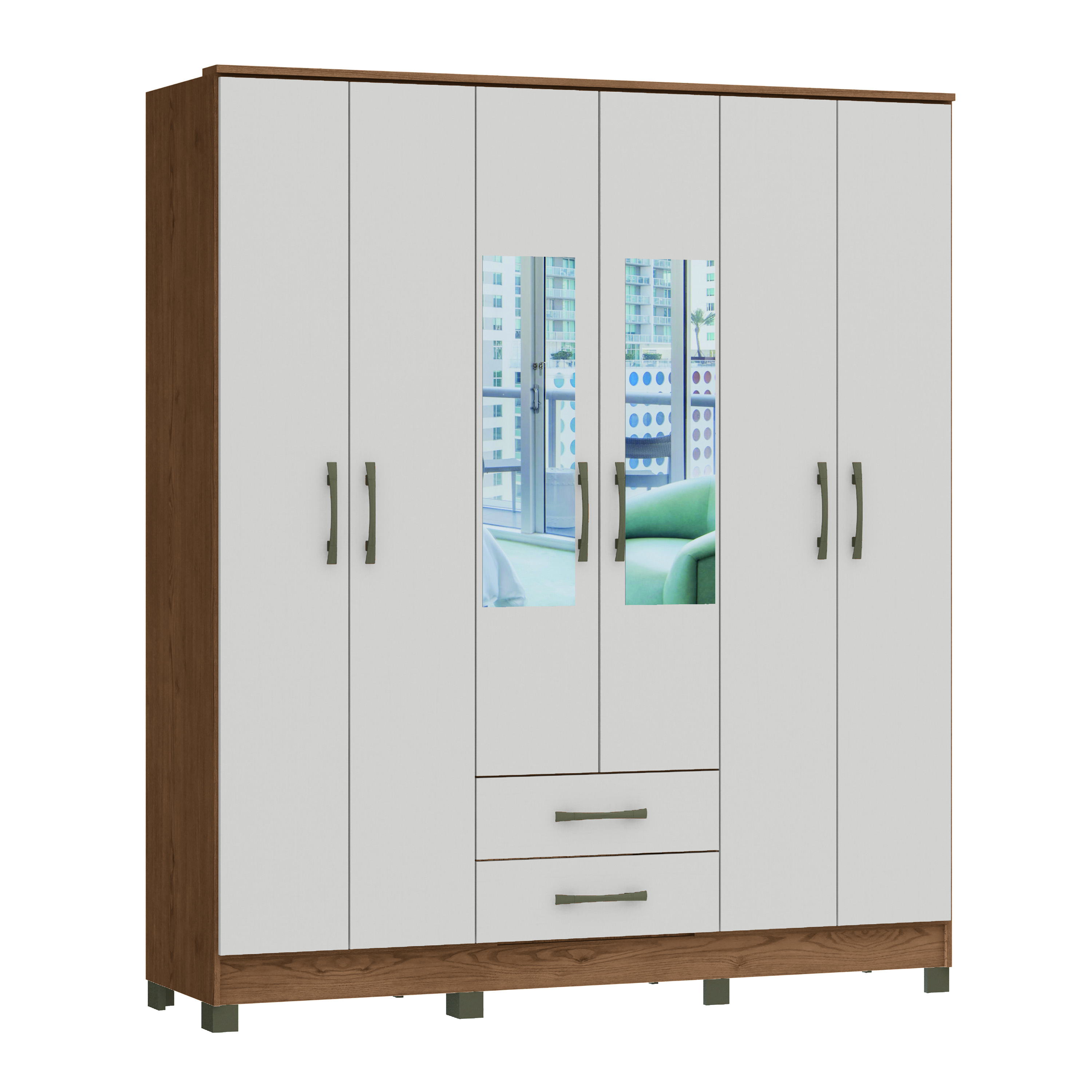 Ropero Movelmax Pequim Castro 6 Puertas