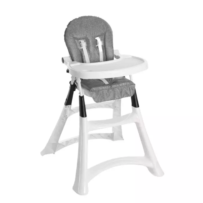 Silla de Comer para Bebé Galzerano Premium Gris 15Kg